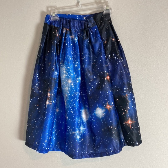 Skirts | Space Skirt Outer Space Stars And Galaxy | Poshmark